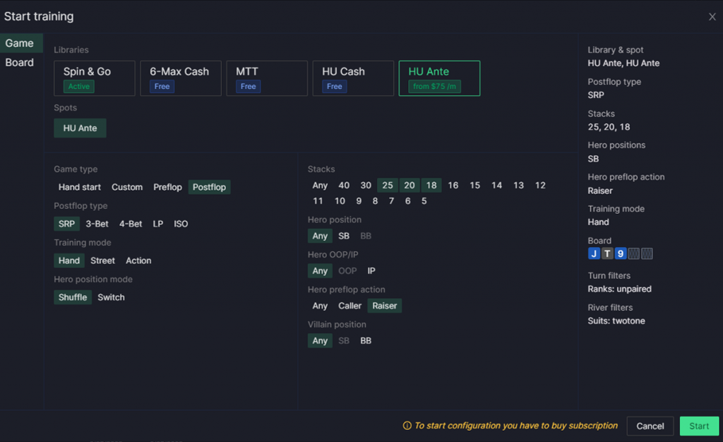 GTOBase Blog - GTO Trainer Improvements. Stage 1.
